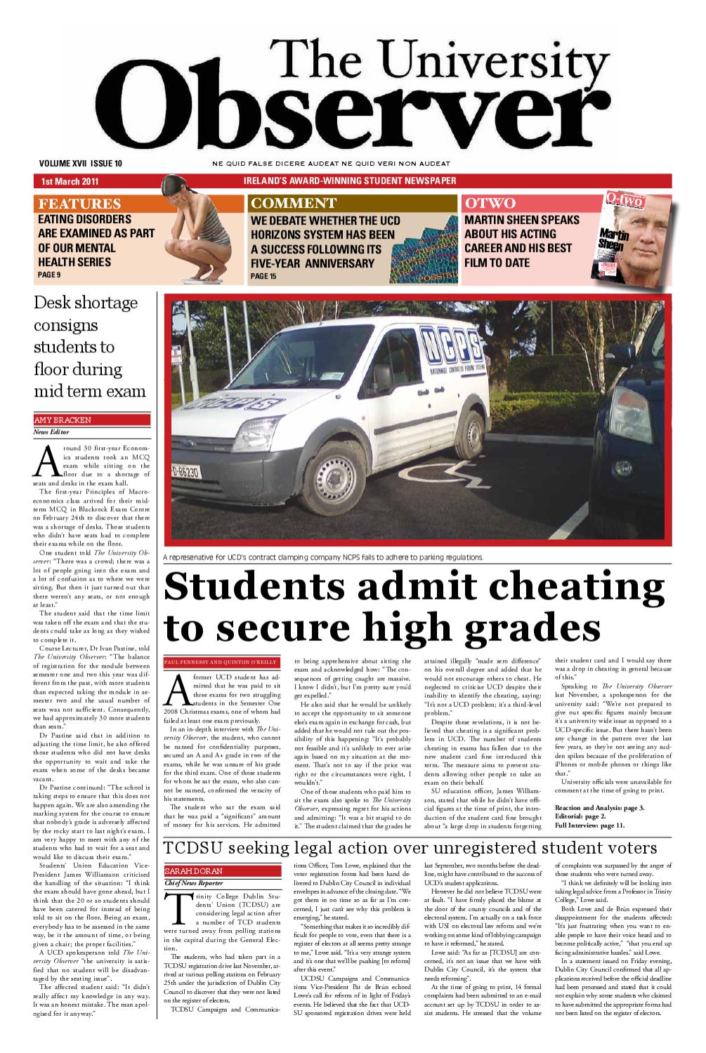 University Observer Volume XVII Issue 9 by The University Observer - Issuu