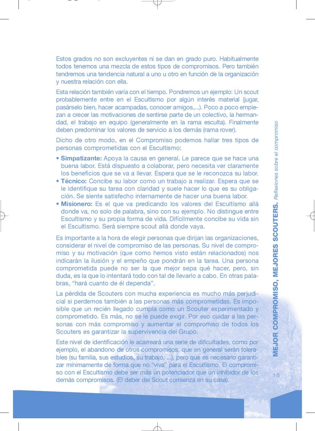 MEJOR COMPROMISO, MEJORES SCOUTER. CARTA DE COMPROMISO MUTUO by Scouts ...