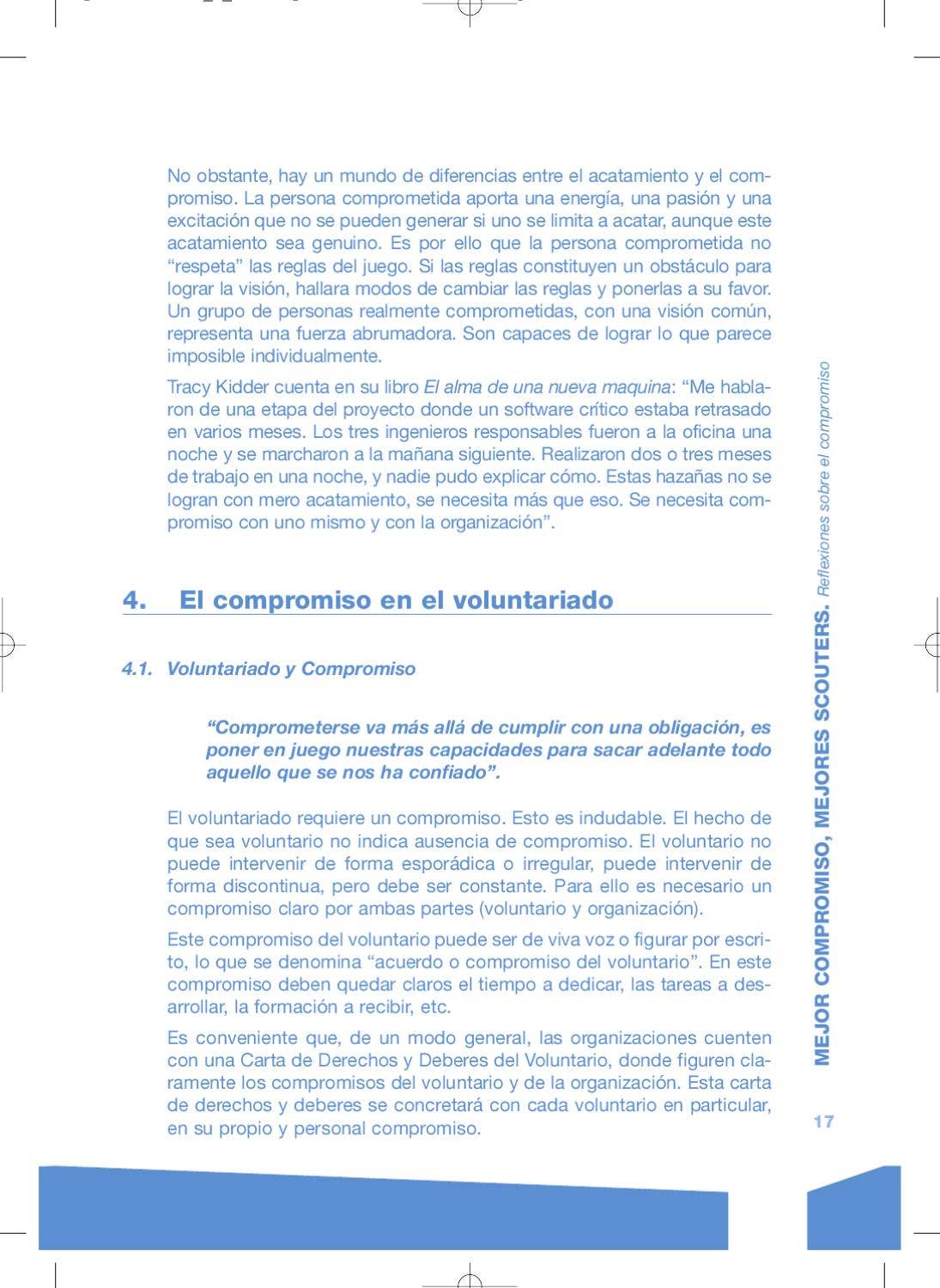 MEJOR COMPROMISO, MEJORES SCOUTER. CARTA DE COMPROMISO MUTUO by Scouts ...