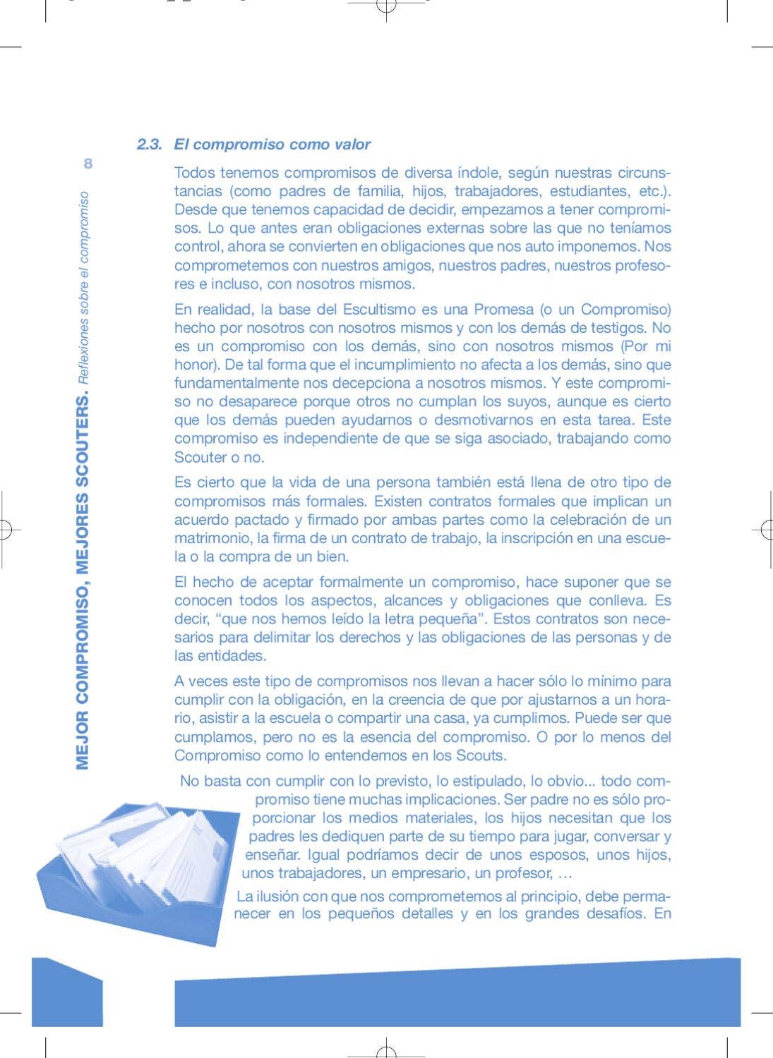 MEJOR COMPROMISO, MEJORES SCOUTER. CARTA DE COMPROMISO MUTUO by Scouts ...