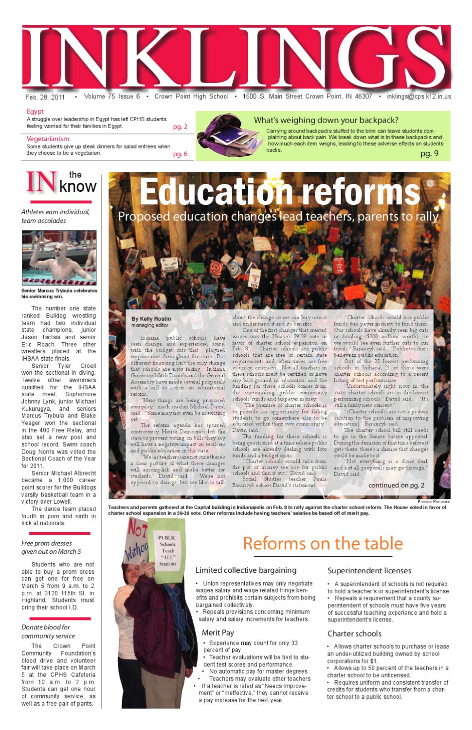 Inklings Feb 2011 by CPHS Inklings - Issuu