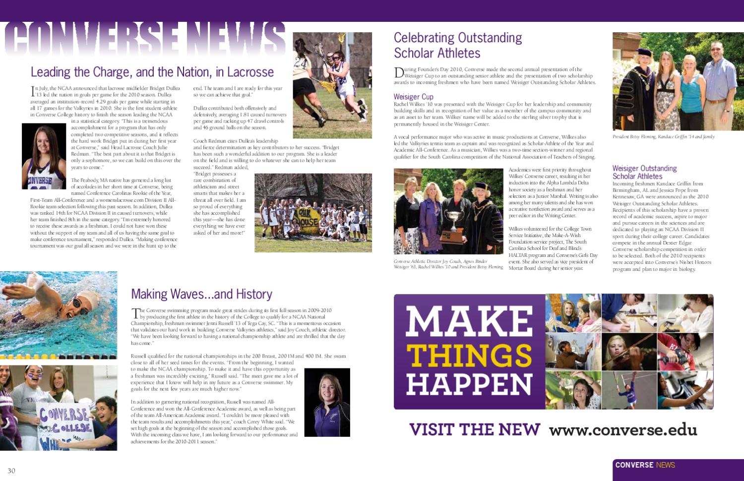 Converse Magazine Fall 2010 by Converse College - Issuu