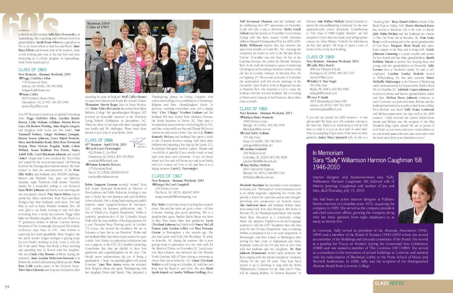 Converse Magazine Fall 2010 by Converse University - Issuu