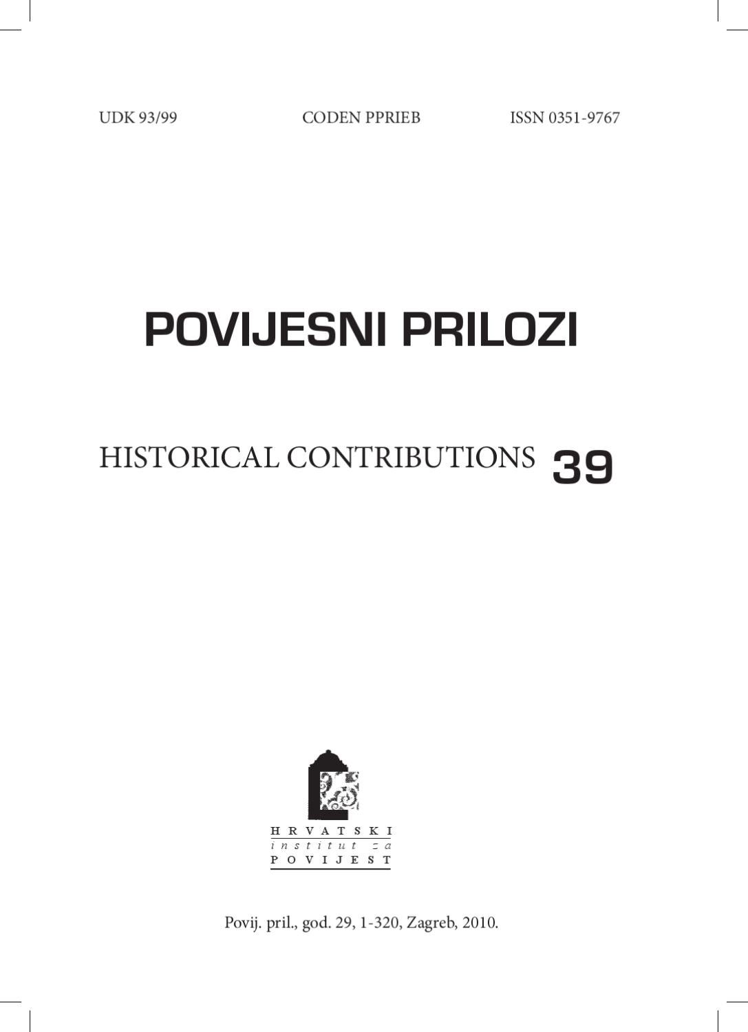 PP39 - preview by Hrvatski insititut za povijest - Issuu