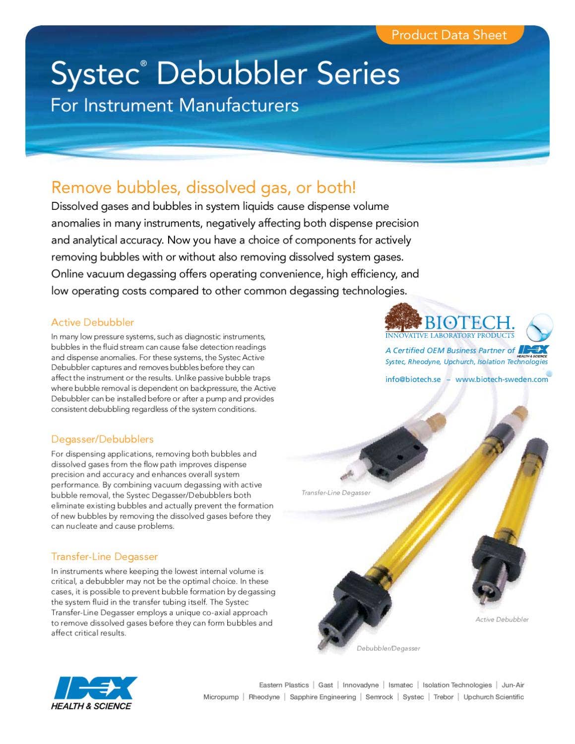 Debubbler by Biotech Fluidics - Issuu