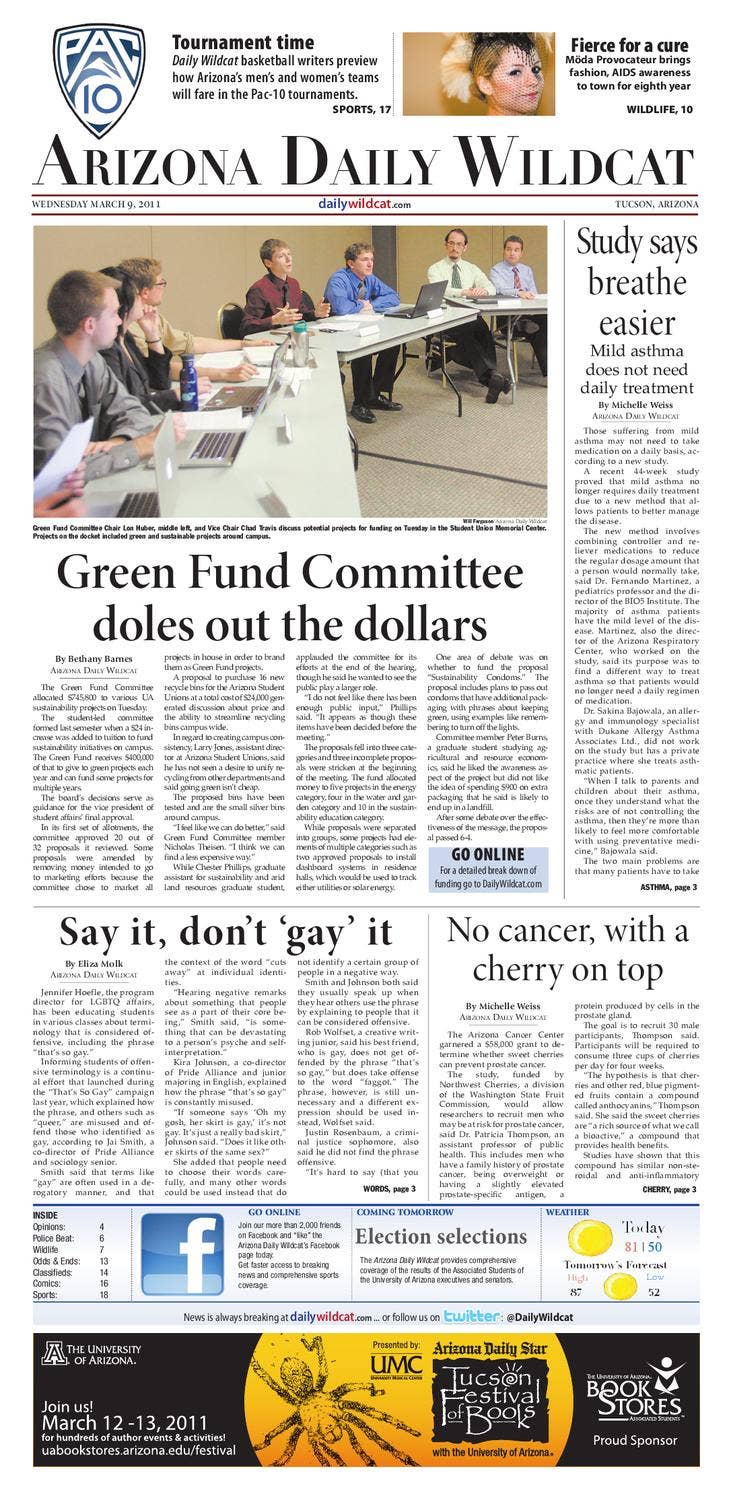 Arizona Daily Wildcat by Arizona Daily Wildcat - Issuu