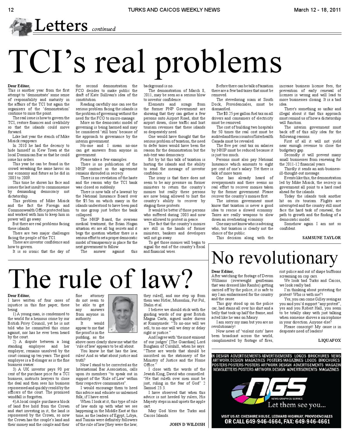 Turks and Caicos Weekly News by TC Weekly News - Issuu