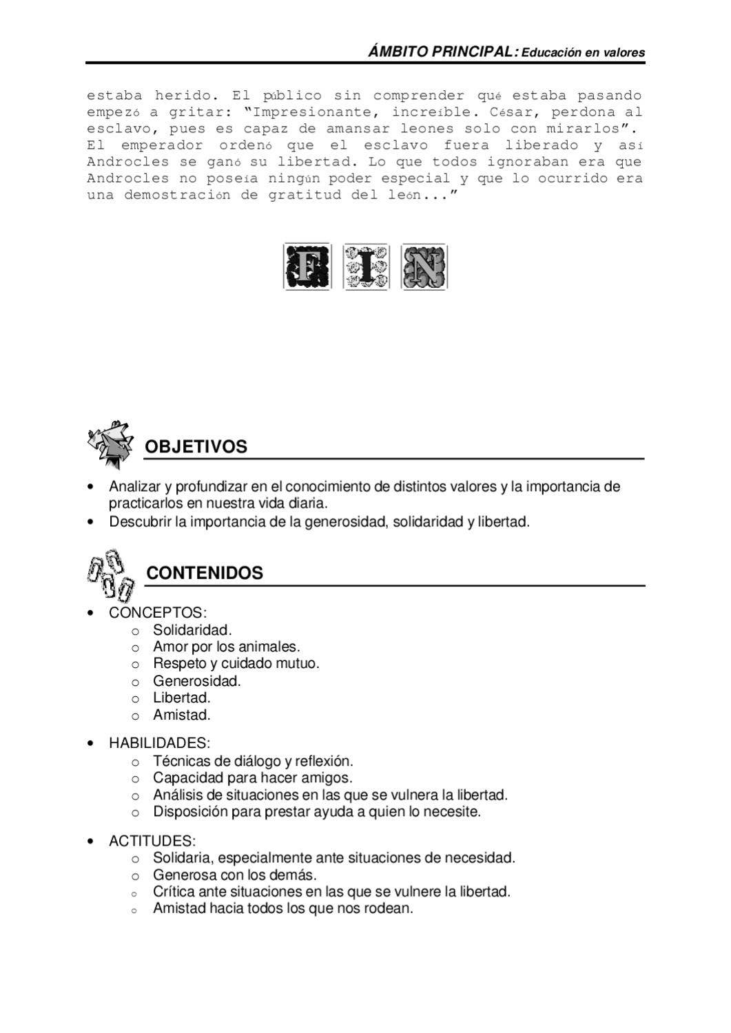 FICHAS Y TEXTOS EDUCACIÓN EN VALORES by Scouts de España - Issuu