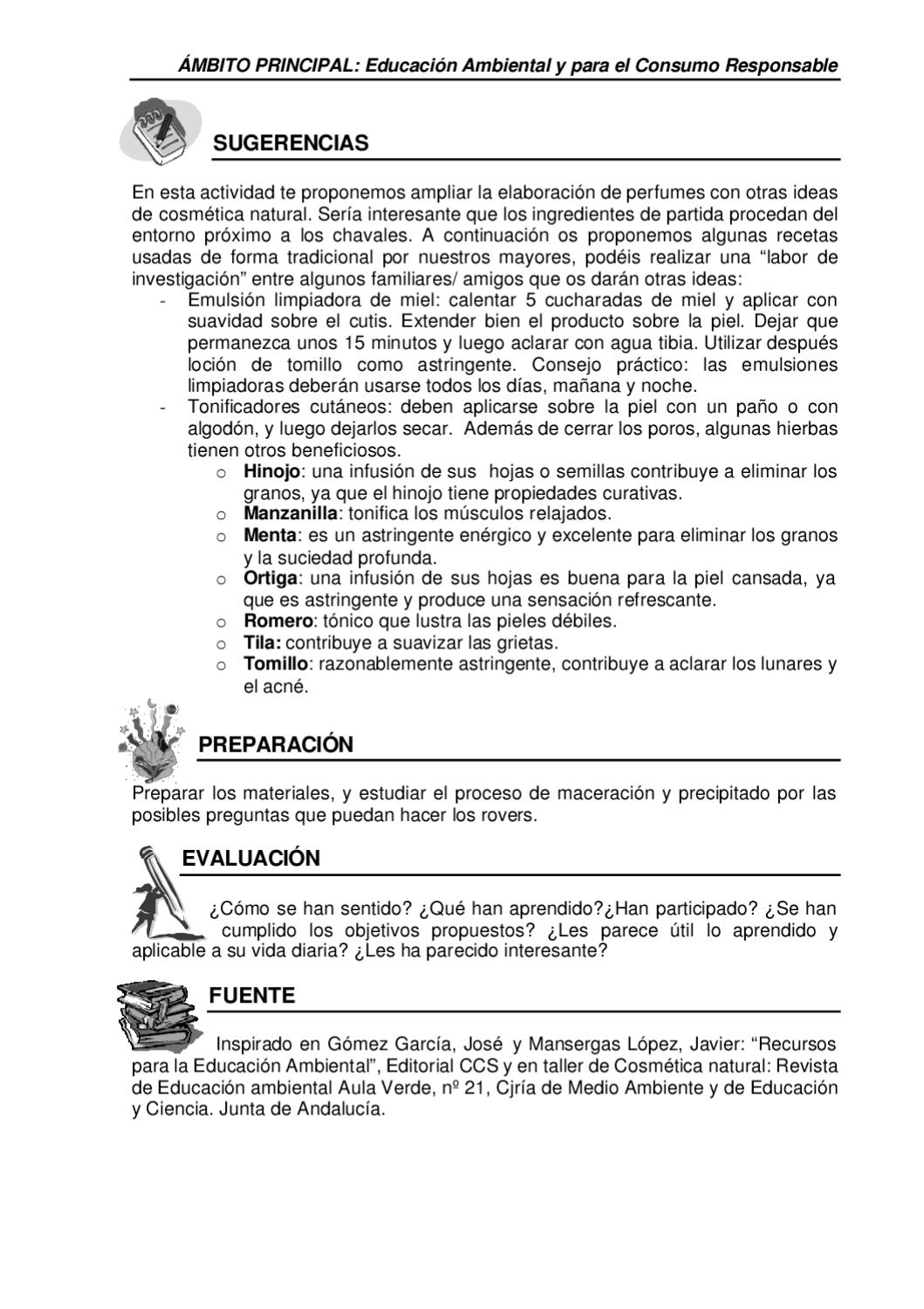 Fichas Educación Ambiental y para el Consumo Responsable by Scouts de ...