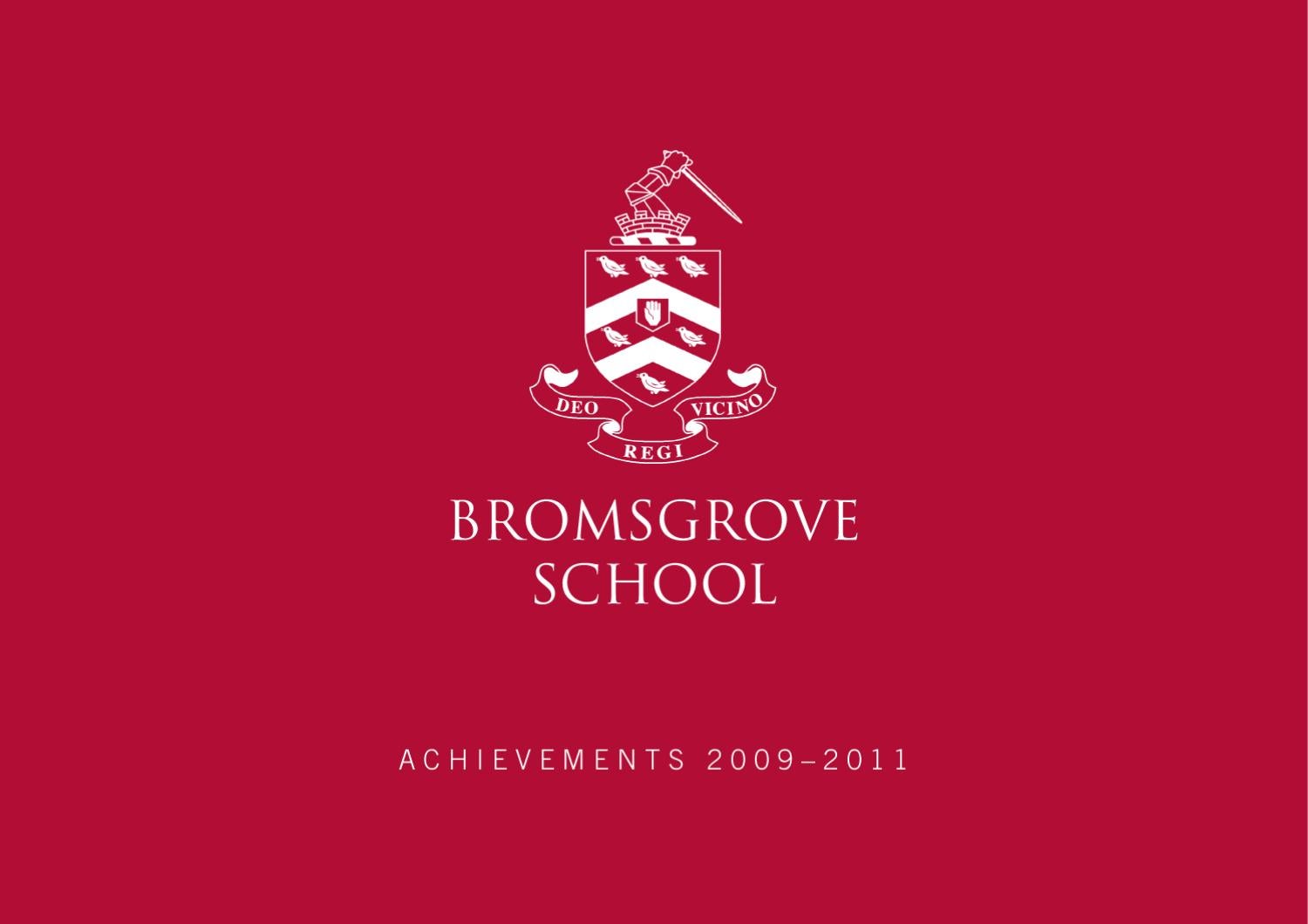Bromsgrove School Achievements 2009-2011 by Bromsgrove School - Issuu