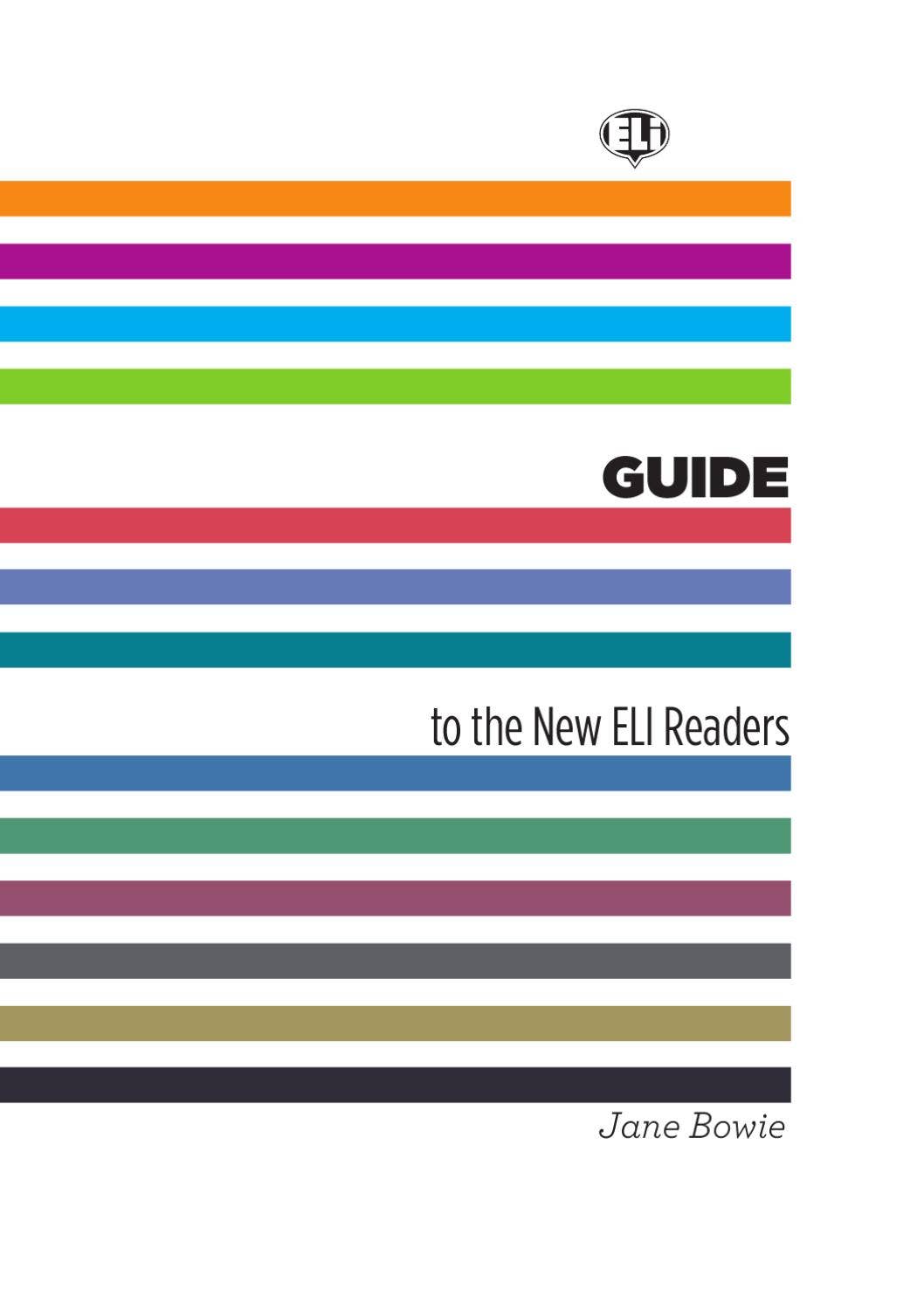 GUIDE to the New ELI Readers by ELI Publishing - Issuu