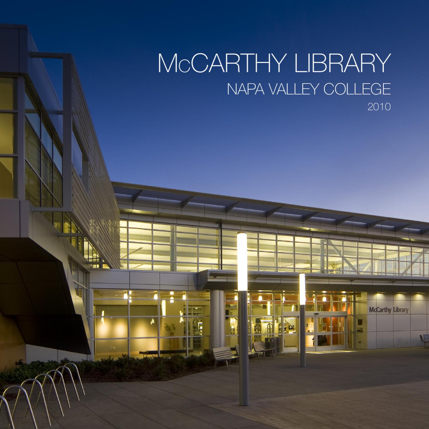 McCarthy Library, Napa Valley College 2010 by TLCD Architecture - Issuu