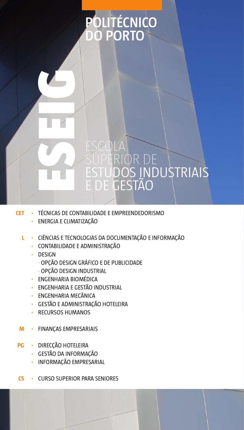 ESEIG - Oferta formativa 2011/12 by Politécnico do Porto - Issuu