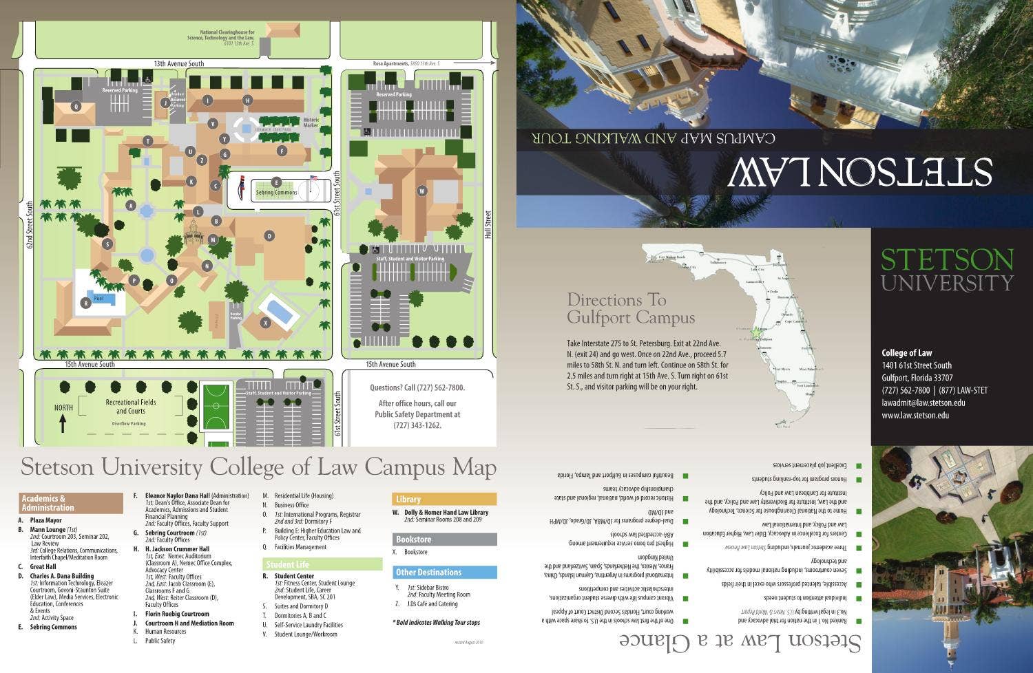 2010 Stetson Law Campus Map and Walking Tour by Stetson University ...
