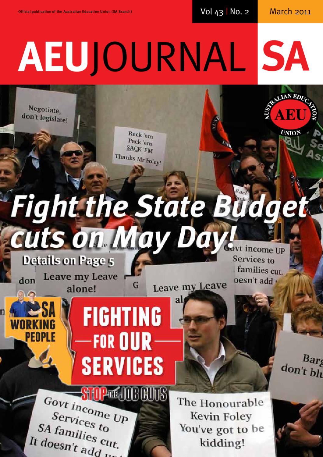 AEU Journal Vol 43. No. 2 by Australian Education Union (SA Branch) - Issuu