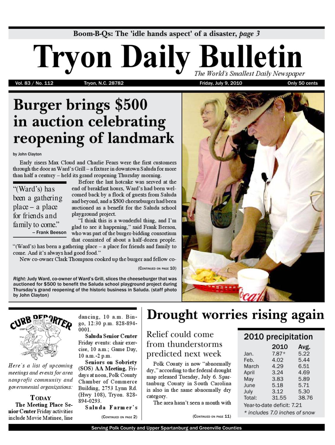 07-09-10 Daily Bulletin by Tryon Daily Bulletin - Issuu
