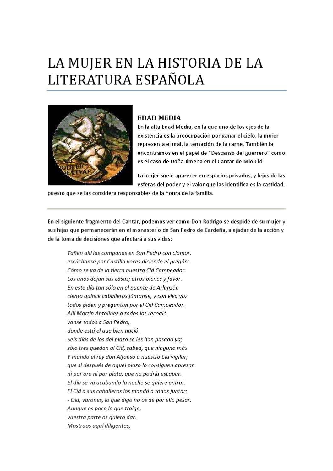 LA MUJER EN LA LITERATURA MEDIEVAL by mari carmen - Issuu