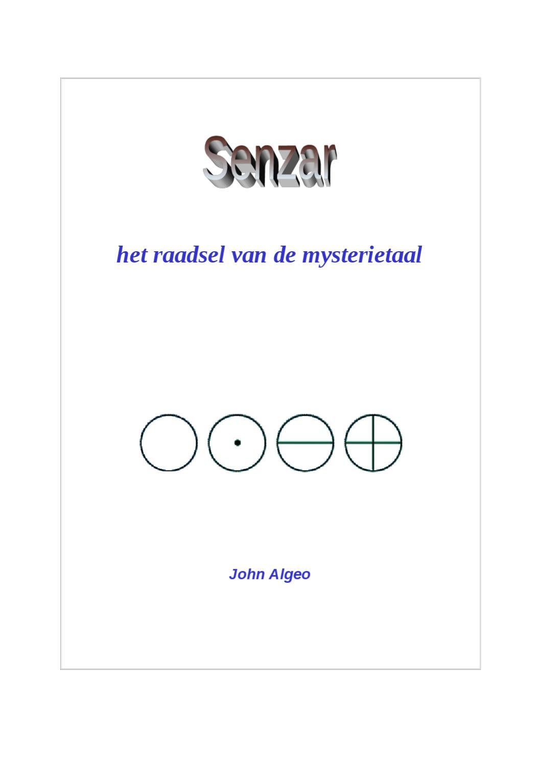 SENZAR- Het raadsel van de mysterietaal- by group24 - Issuu