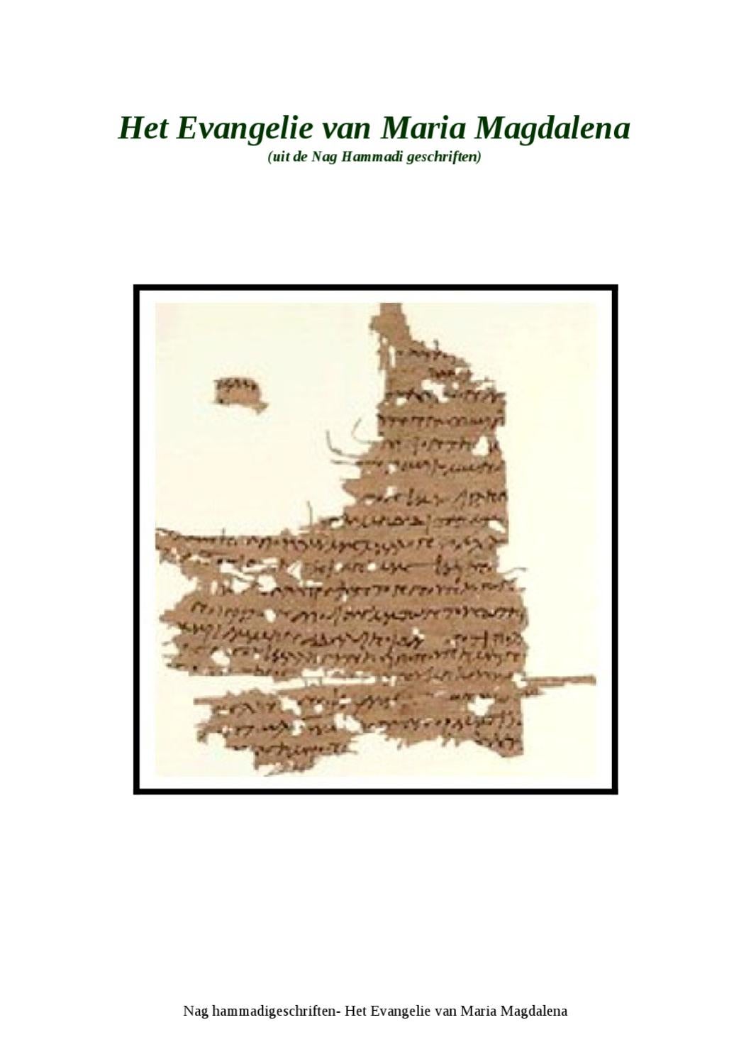Het Evangelie van Maria Magdalena by group24 - Issuu