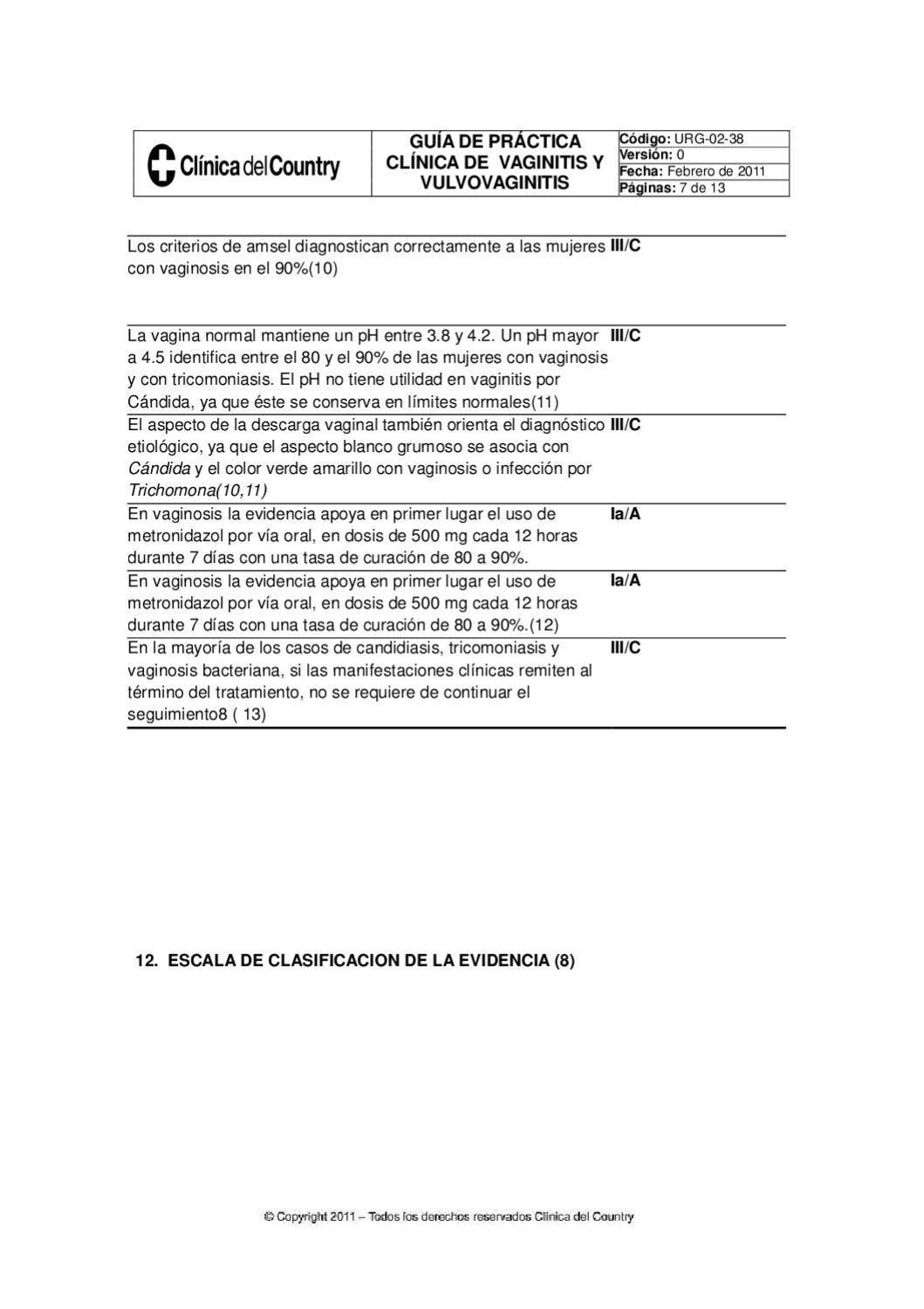 GPC de Vaginitis y vulvovaginitis by Clínica del Country - Issuu
