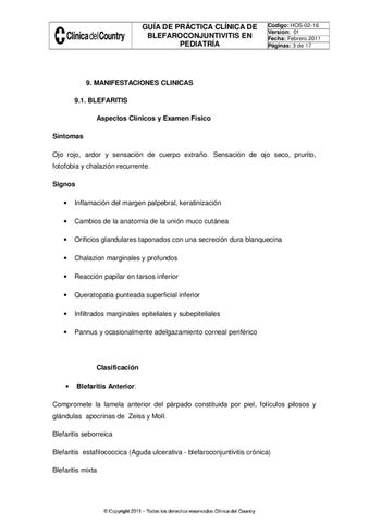 GPC de Blefaroconjuntivitis en pediatría by Clínica del Country - Issuu