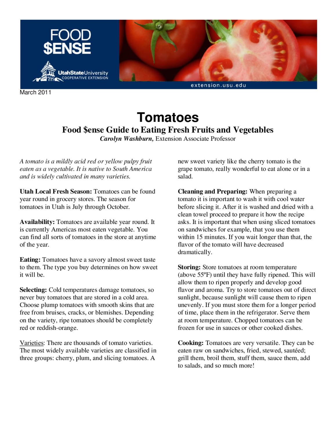 Tomatoes by Utah State University Extension - Issuu