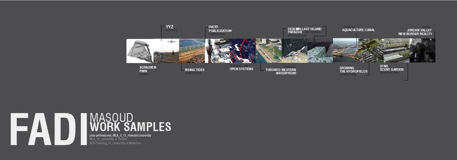 Fadi Masoud - Work Samples by Fadi Masoud - Issuu