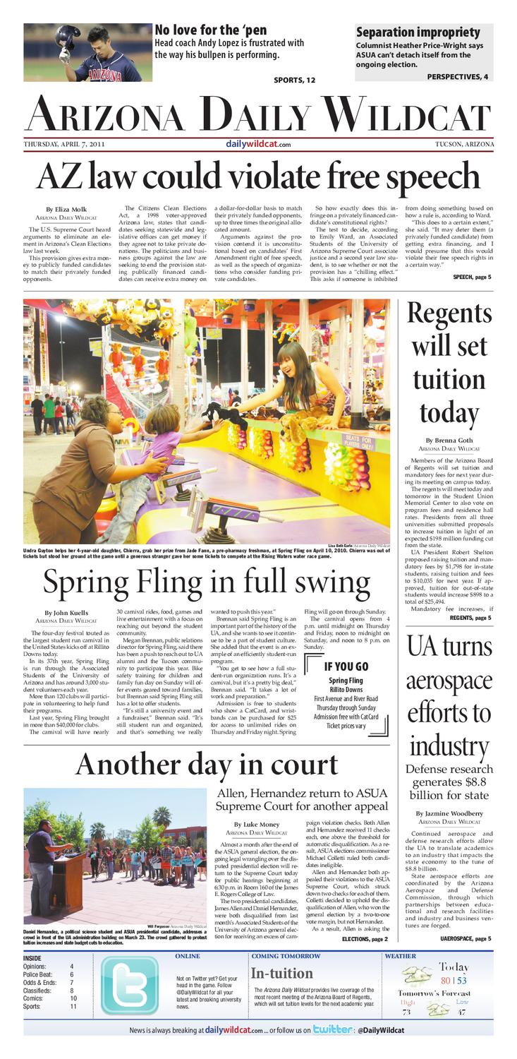 Arizona Daily Wildcat by Arizona Daily Wildcat - Issuu