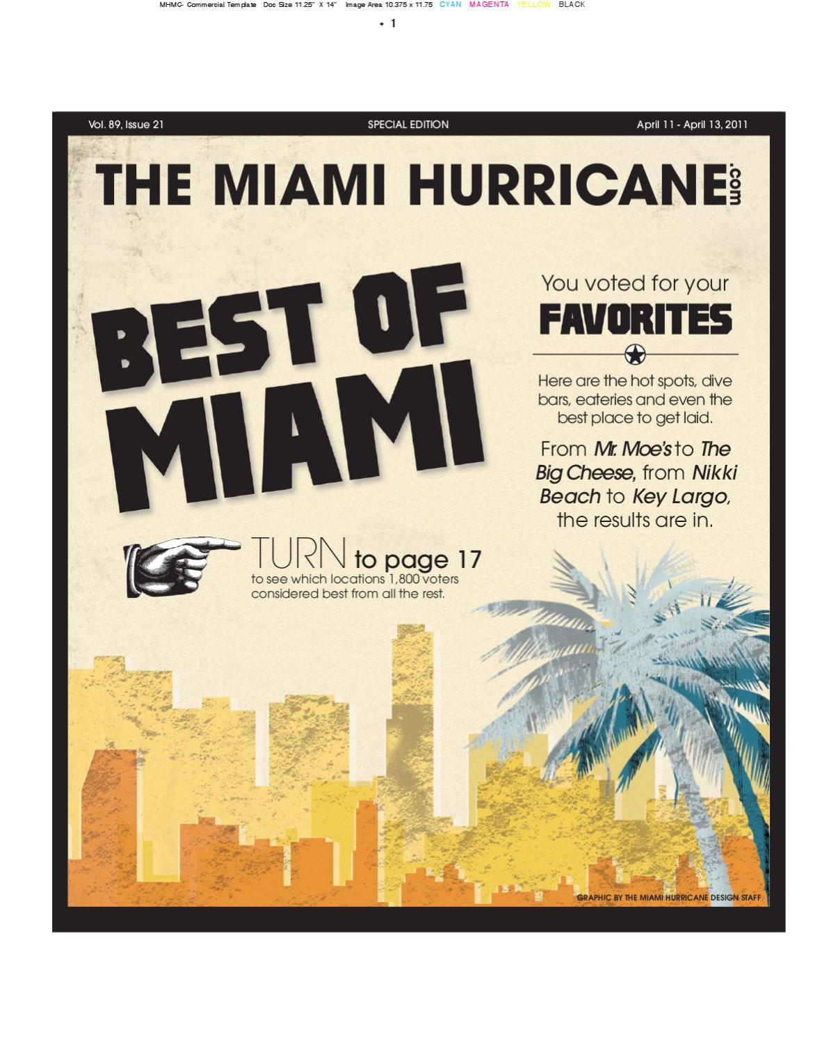 The Miami Hurricane-April 11th, 2011 by The Miami Hurricane - Issuu