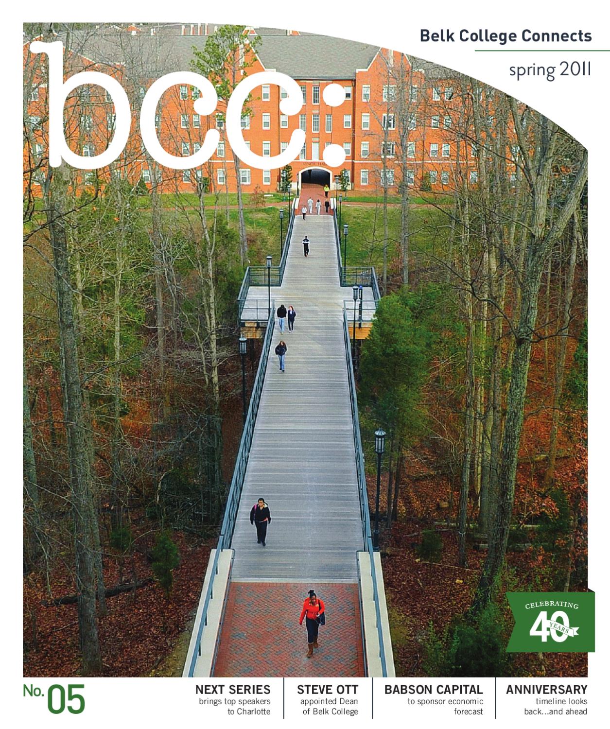Belk College Connects Spring 2011 by UNC Charlotte Belk College - Issuu