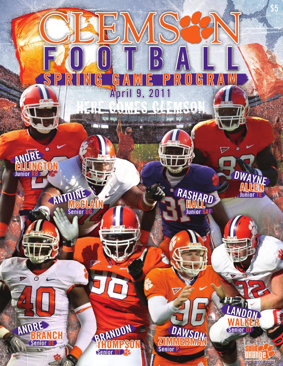 2011 Clemson Football Spring Program by Clemson Tigers - Issuu