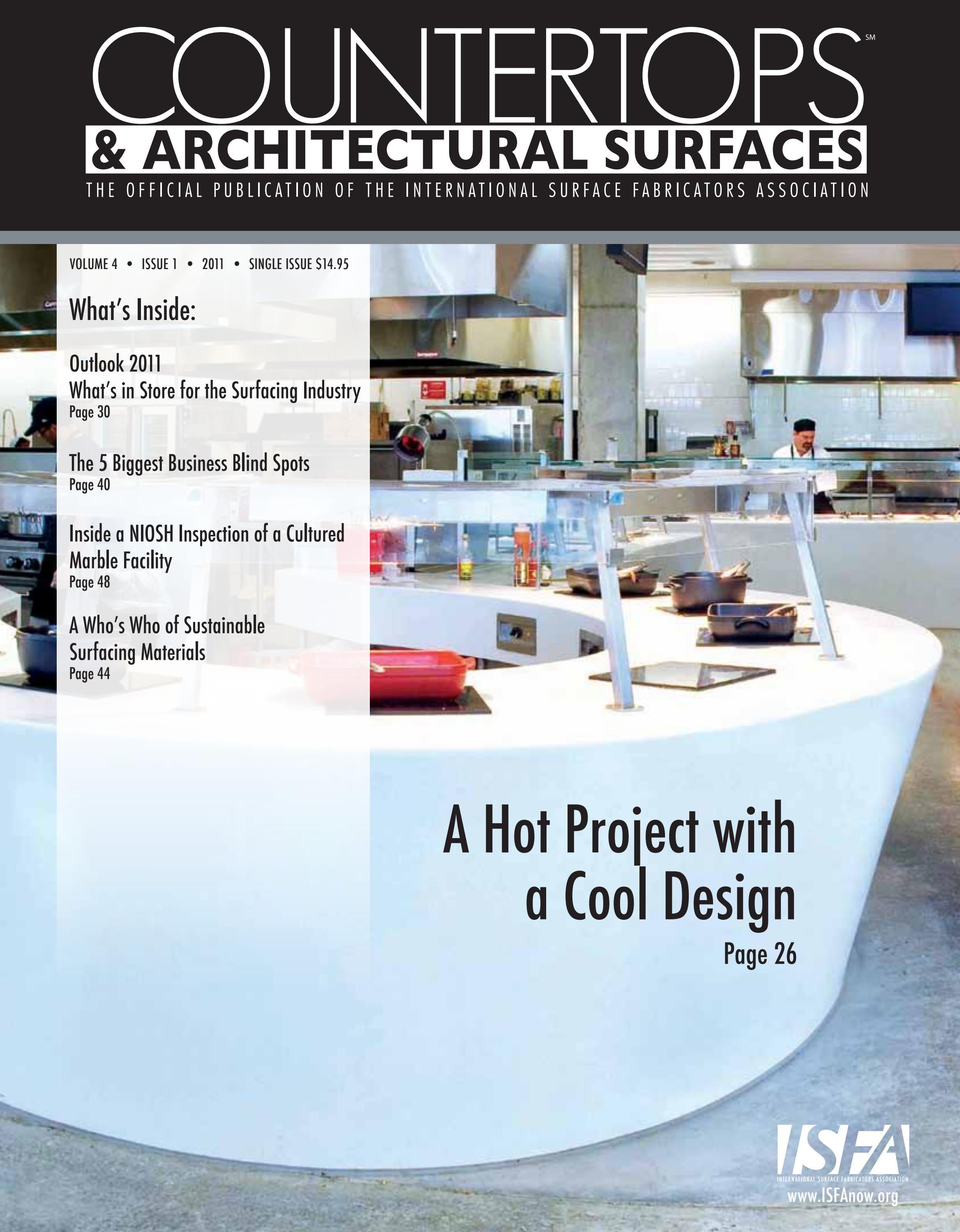ISFA Countertops & Architectural Surfaces Vol.4, issue 1, 2011 by The ...
