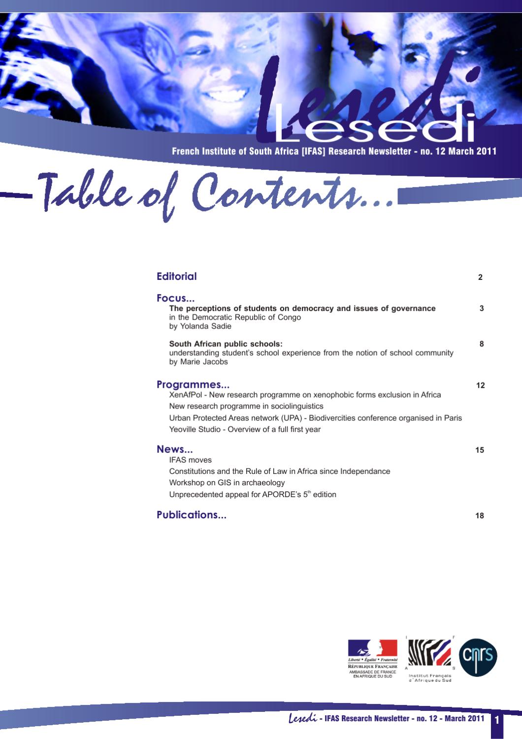 Lesedi #12 (English) by French Institute of South Africa - Issuu