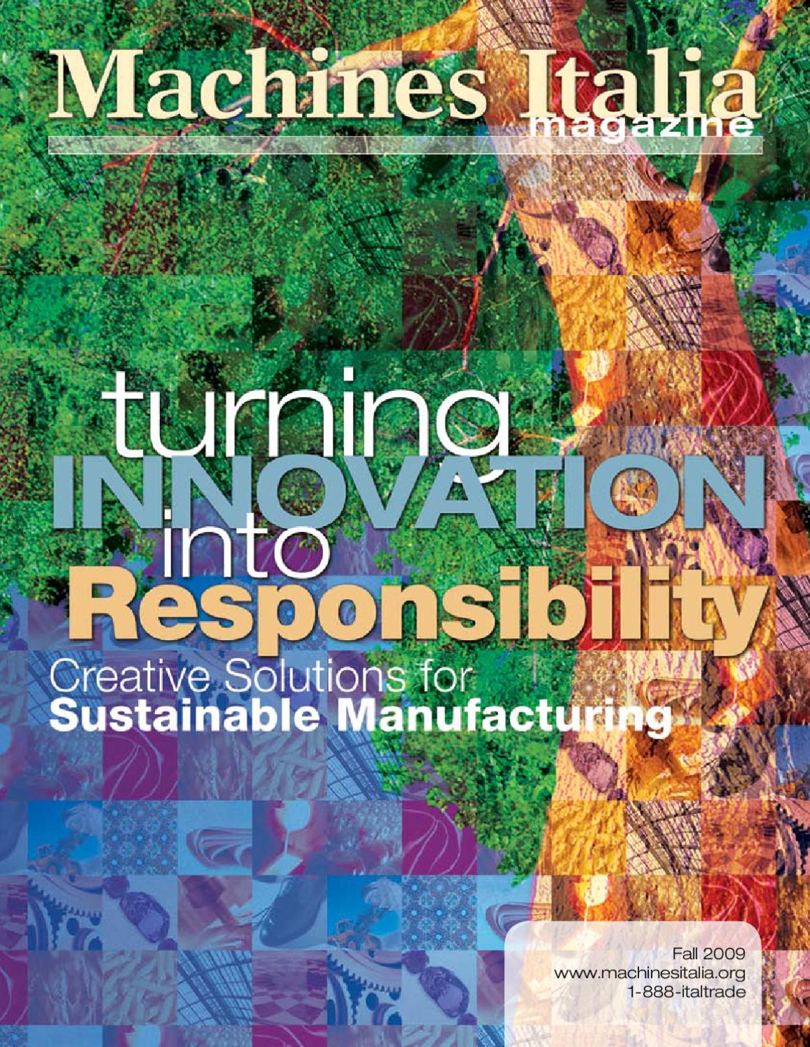 Machines Italia Magazine 2009 by Italian Trade Agency - Issuu