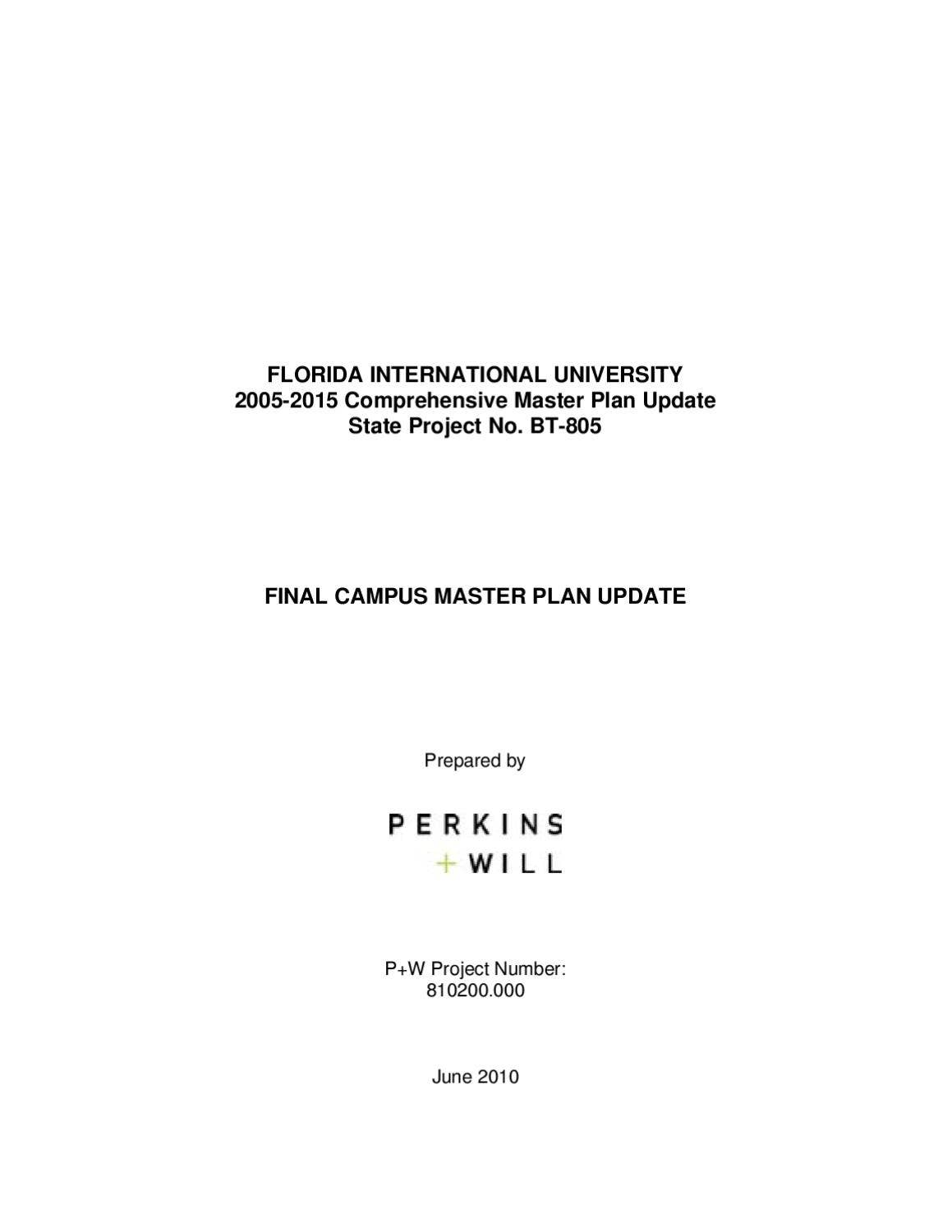 FIU Master Plan 2005-2015 by FIU - Issuu