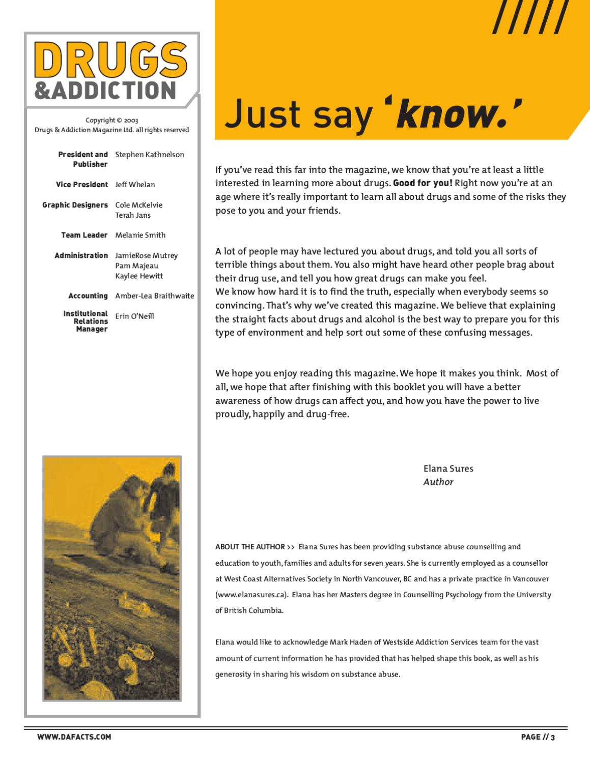 Drugs and Addiction Magazine by Suggitt Publishers - Issuu