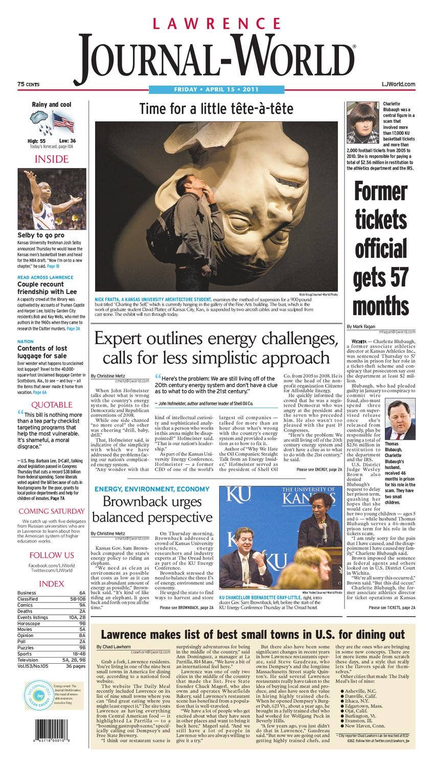 Lawrence Journal-World 04-15-11 by Lawrence Journal-World - Issuu