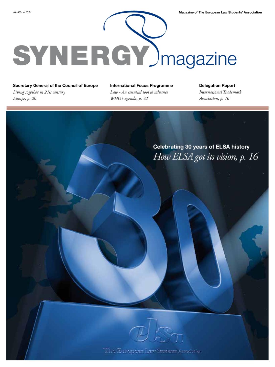 Synergy Magazine 49 by ELSA International - Issuu