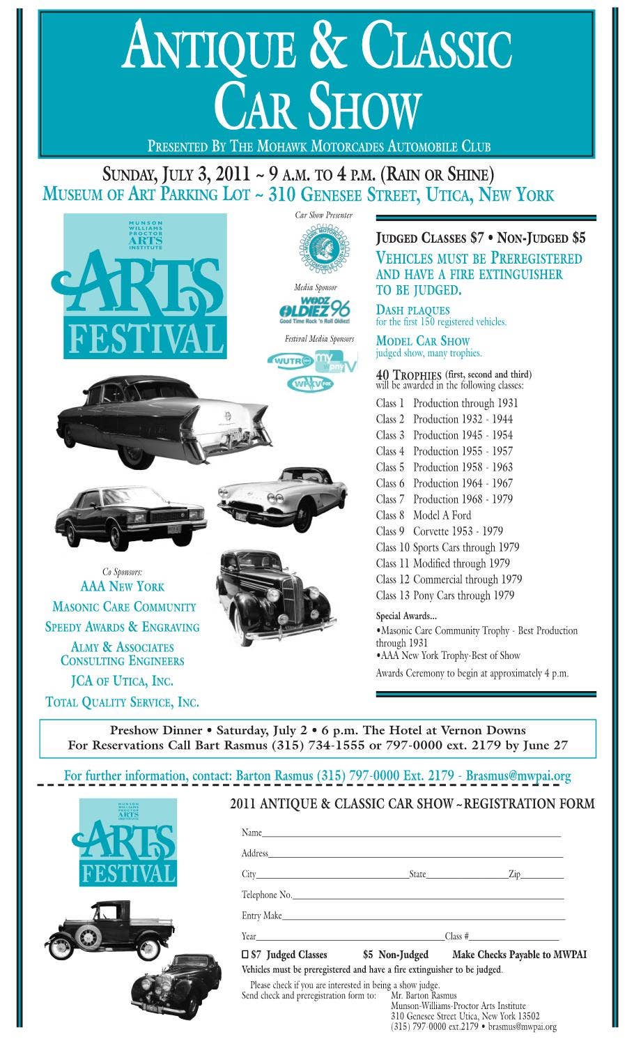 MWPAI Antique and Classic Car Show Registration Form 2011 by Munson ...