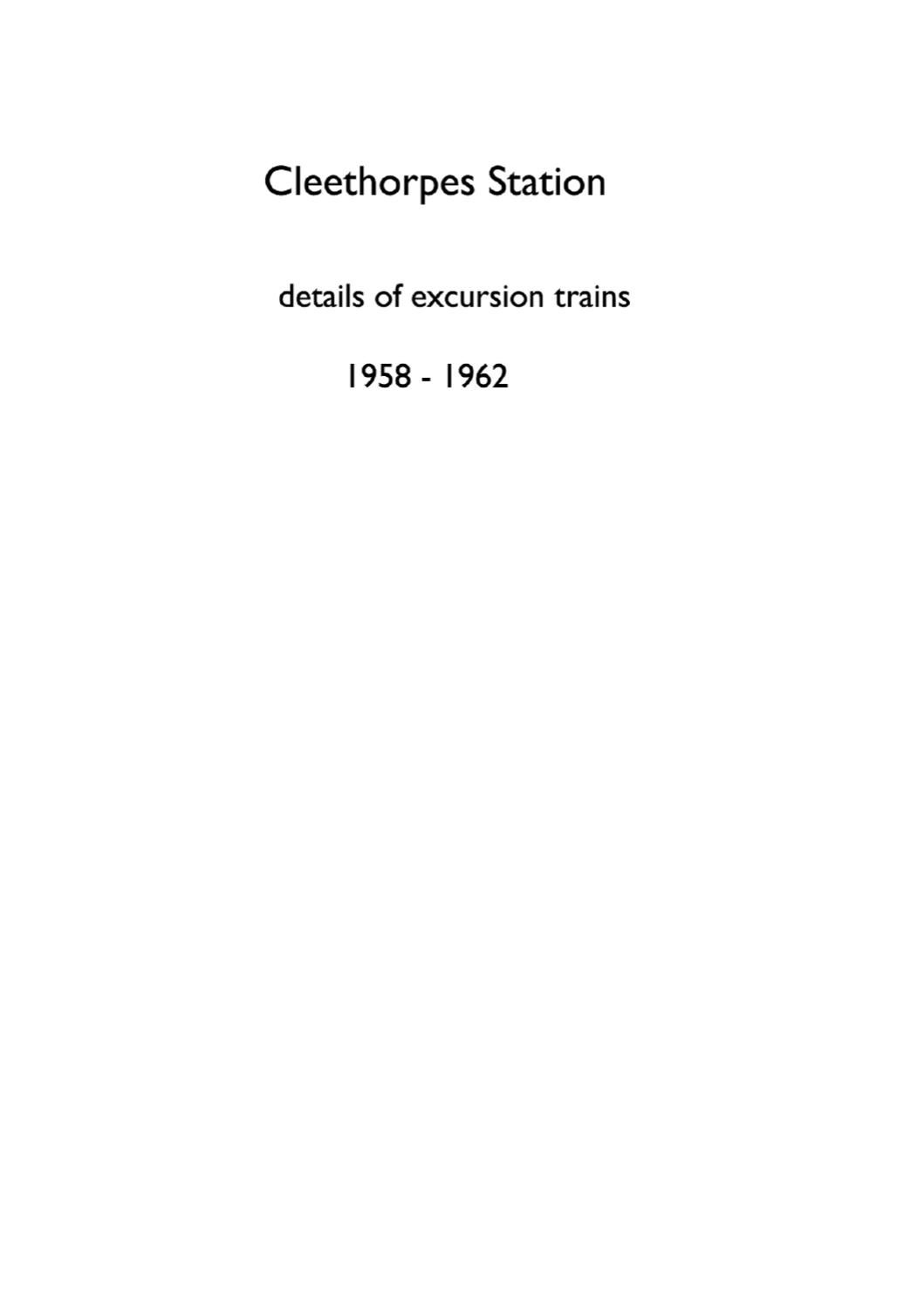 Cleethorpes excursion traffic by John Musselwhite - Issuu