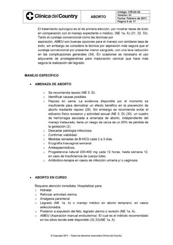 GPC de Manejo del Aborto by Clínica del Country - Issuu