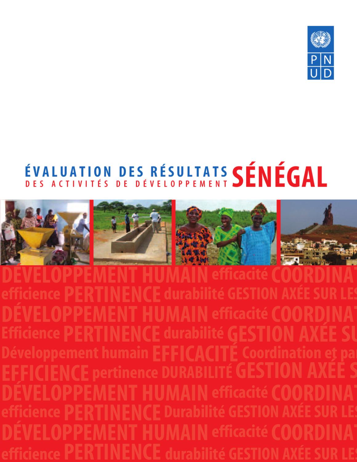 Assessment of Development Results: Senegal by UNDP Independent ...