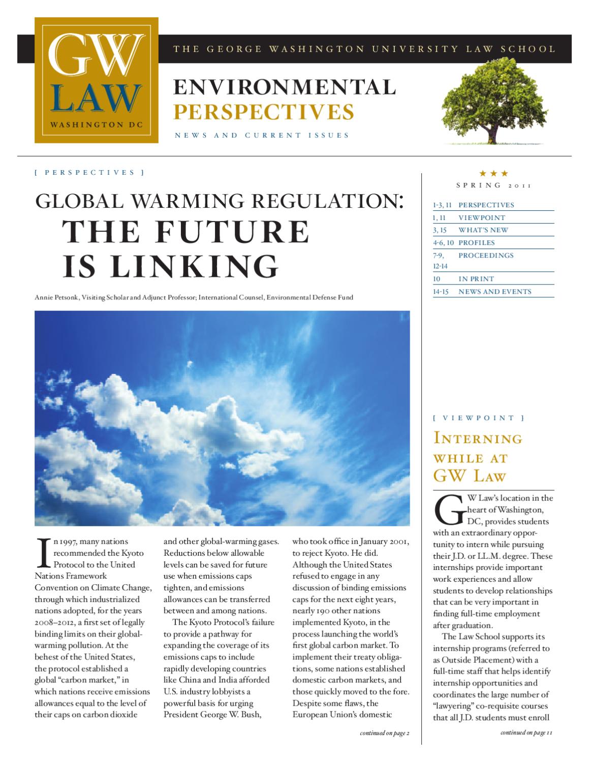 Spring 2011 Environmental Newsletter by The George Washington ...