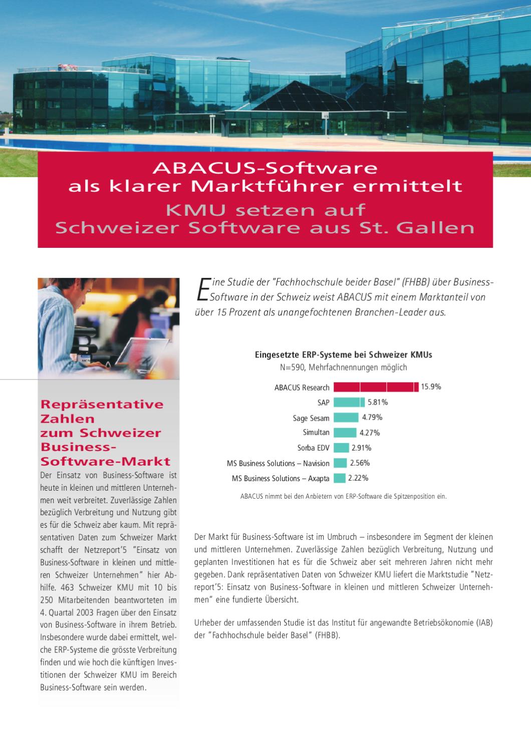 ABACUS-Software als klarer Marktführer ermittelt by ABACUS Research AG ...