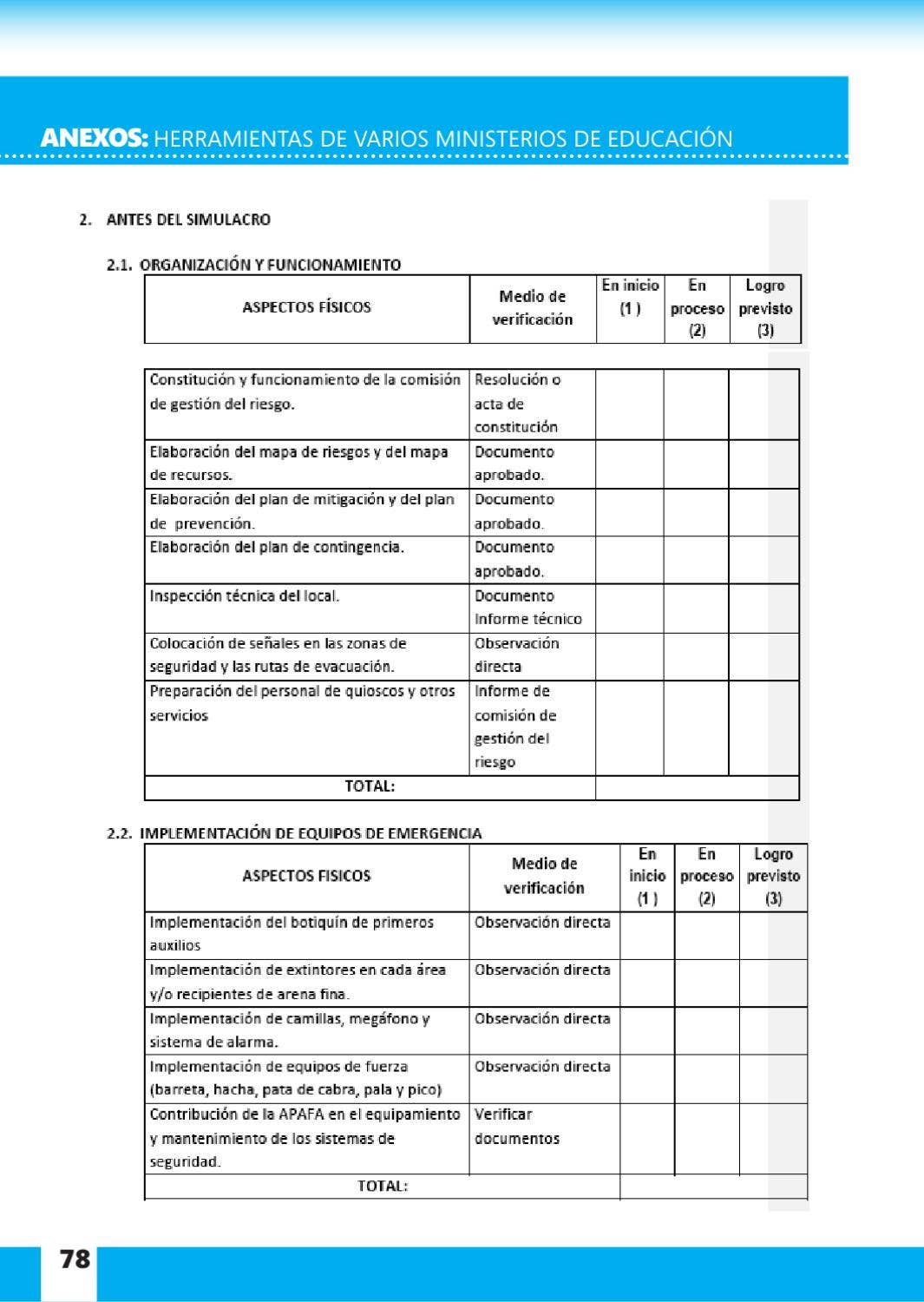 GUIA PARA EL DESARROLLO DE SIMULACROS ESCOLARES by julian rivas - Issuu