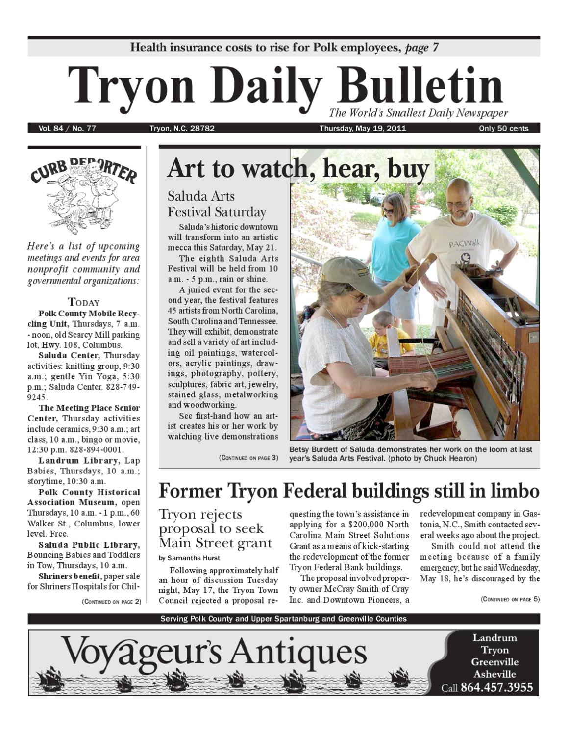 05-19-11 Daily Bulletin by Tryon Daily Bulletin - Issuu