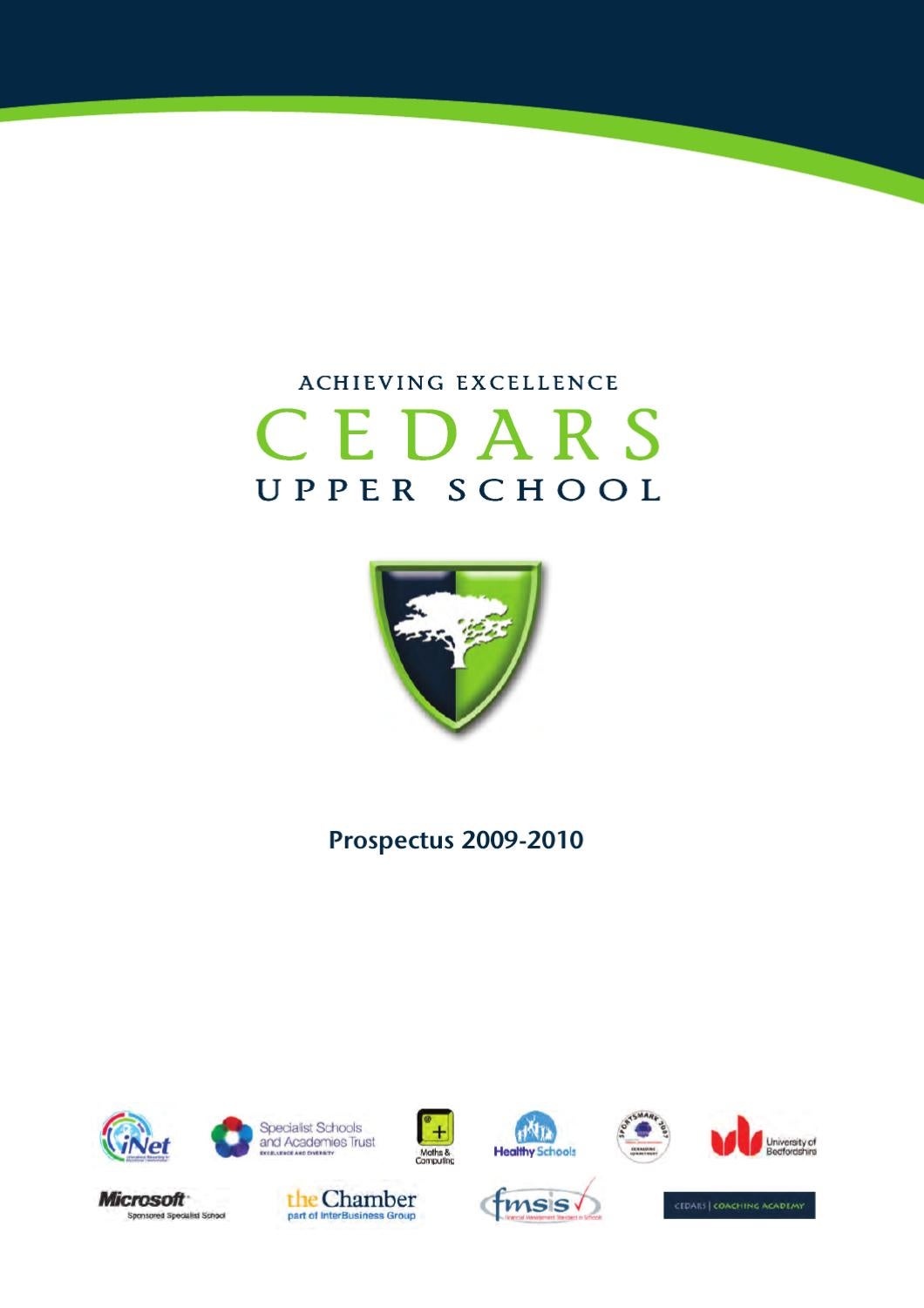 Cedars Upper School Prospectus by W S A - Issuu