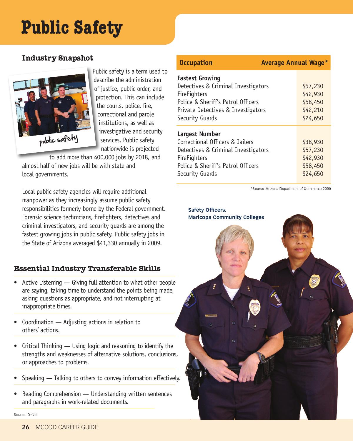 Public Safety Programs | Maricopa Community Colleges by The Maricopa ...