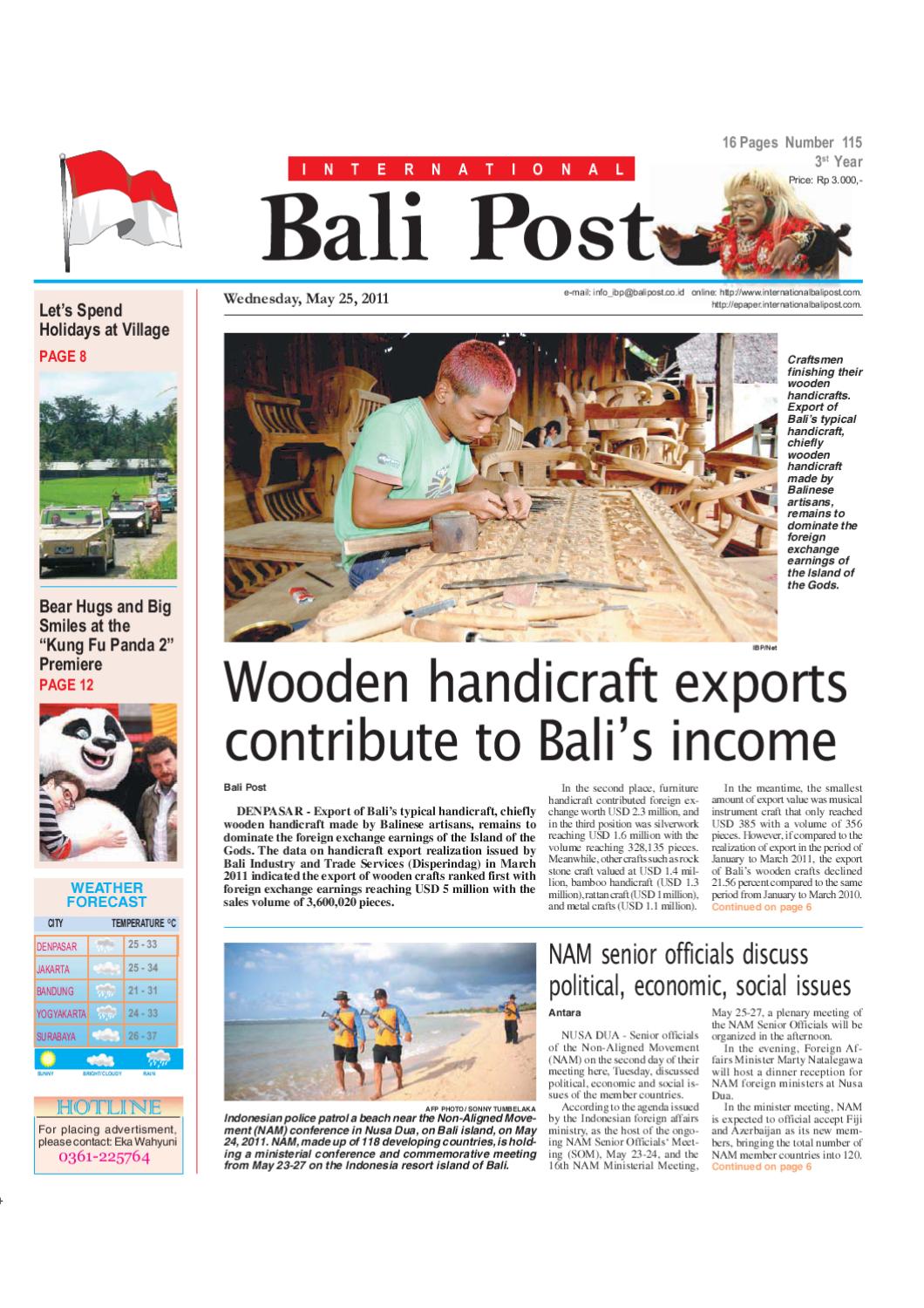 Edisi 25 Mei 2011 | International Bali Post by e-Paper KMB - Issuu