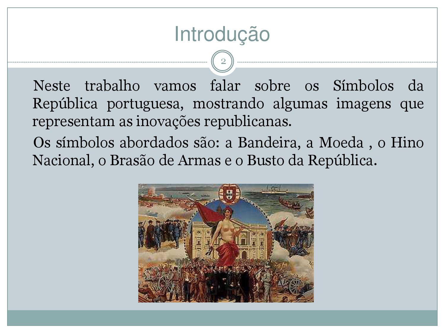 Simbolos da I Republica by Marina Santos - Issuu